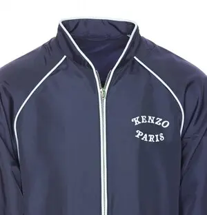 Kenzo Logo Printed Zip-up Jacket