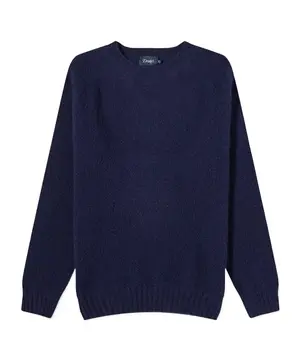 DRAKE'S LONDON Long-sleeved Crewneck Sweater