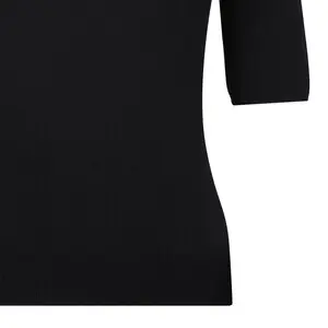 Alexander McQueen Short Sleeve Ribbed Knit Top