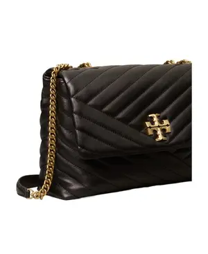 Tory Burch Kira Chevron Convertible Shoulder Bag - Black