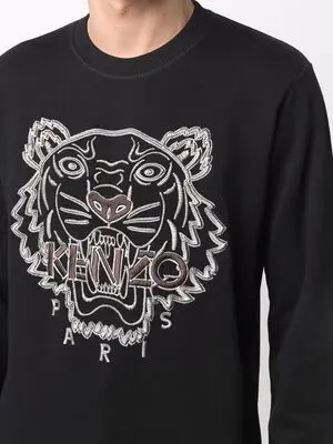 Kenzo Embroidered Tiger Sweatshirt - Black