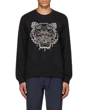 Kenzo Embroidered Tiger Sweatshirt - Black