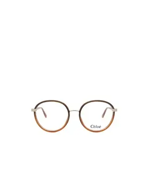 Chloé Round Frame Eyeglasses - Nude