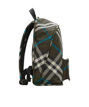Burberry Shield Checked Zipped Backpack