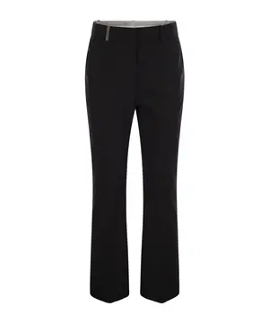 Peserico High-waist Slim Pants - Black
