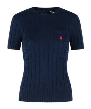 Polo Ralph Lauren Short-sleeved Crewneck Jumper - Black