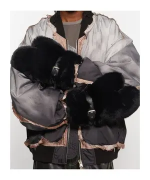 Acne Studios Fluffy Buckle Mittens