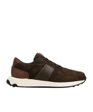 TOD'S Suede Lace-up Sneakers - Black