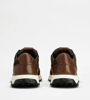 TOD'S Suede Lace-up Sneakers - Black
