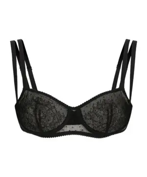 Dolce & Gabbana Dolce Gabbana Lace Balconette Bra - Black