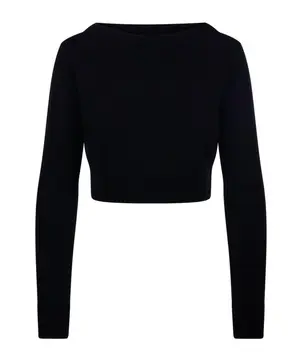 Max Mara Angri Long-sleeved Knitted Jumper - Black
