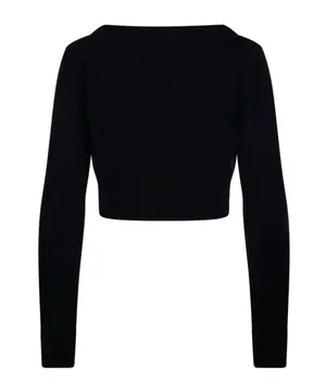 Max Mara Angri Long-sleeved Knitted Jumper - Black