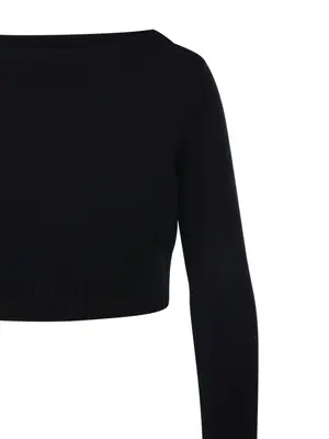 Max Mara Angri Long-sleeved Knitted Jumper - Black