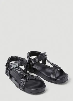Bottega Veneta Woven Leather Trip Slingback Sandals