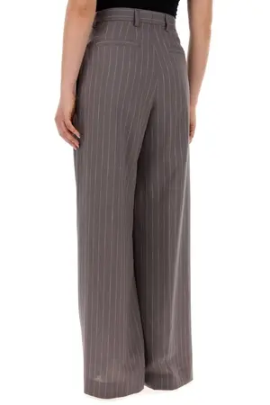 Dries Van Noten Pinstriped Wide-leg Trousers