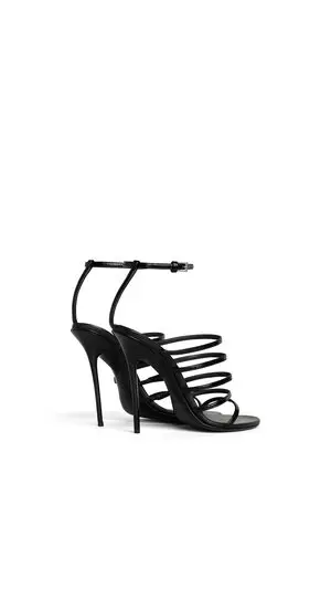 Alaïa Patent Leather Strappy Stiletto Sandals