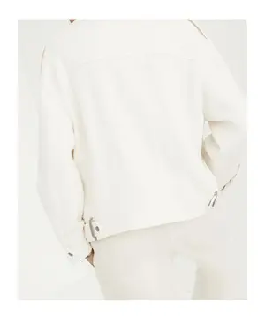 Brunello Cucinelli Long-sleeved Zipped Biker Jacket - White