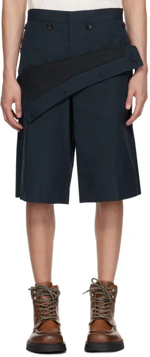 Bottega Veneta Panelled Oversized Shorts