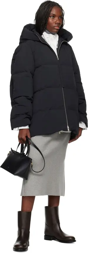 JIL SANDER Quilted Down Jacket - Black