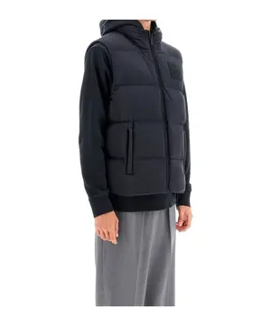 Moose Knuckles Logo Patch Reversible Down Vest