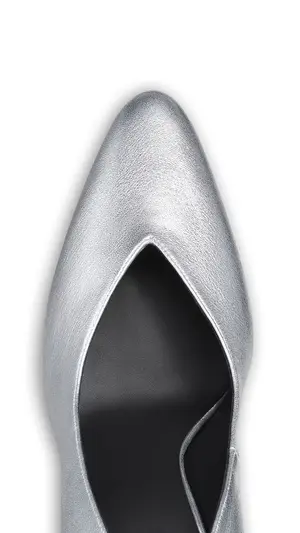 Alaïa Cone Heel Slip-on Pumps - Silver