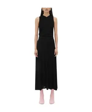 Bottega Veneta Sleeveless Maxi Dress With Knotted Detail