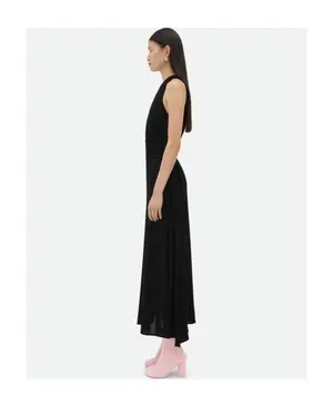 Bottega Veneta Sleeveless Maxi Dress With Knotted Detail