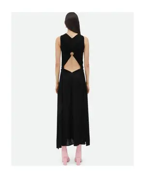 Bottega Veneta Sleeveless Maxi Dress With Knotted Detail