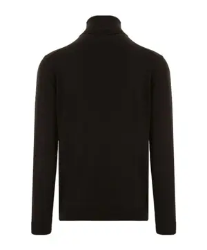 ROBERTO COLLINA Merino Turtleneck Knitwear - Black