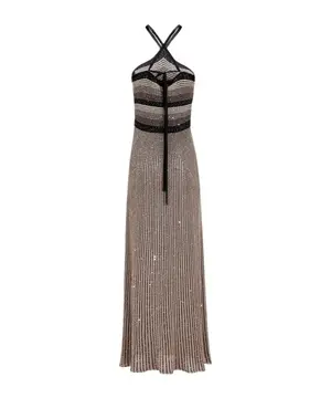 D.exterior Halterneck Maxi Dress