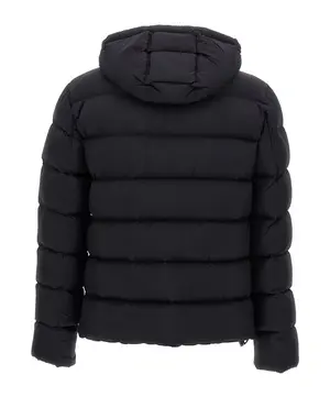 Herno Logo Plaque Padded Jacket - Black