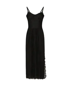 Dolce & Gabbana Lace Slip Dress - Black
