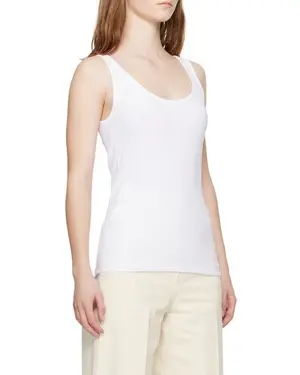 TOTEME Scoop-neck Fine-ribbed Tank Top