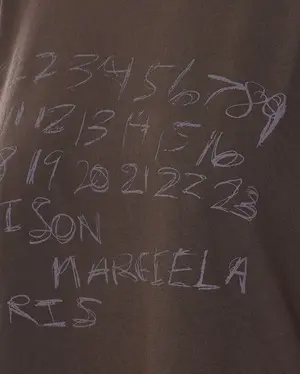 MAISON MARGIELA Numbers Printed Crewneck T-shirt