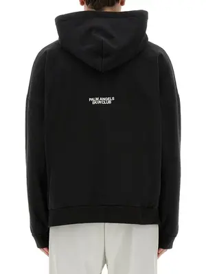 Palm Angels Palm Ski Club Printed Hoodie - Black