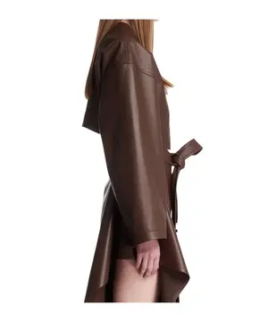 Alaïa Belted Leather Top