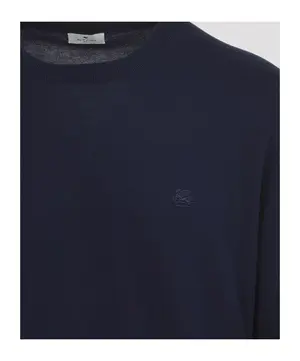 Etro Crewneck Jumper With Ribbed Details