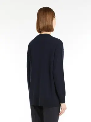 Max Mara Verona Crewneck Long-sleeved Jumper - Blue