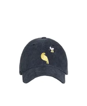 Thom Browne Corduroy Embroidered Baseball Cap - Navy Blue