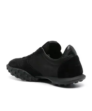 JIL SANDER Lace-up Almond Toe Sneakers - Black