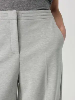 Patrizia Pepe Straight-leg Pleated Trousers - Gray