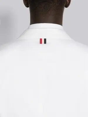 Thom Browne Striped Single-breasted Blazer - White