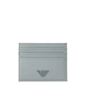 Emporio Armani Logo Card Holder - Gray