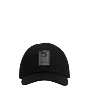 FERRAGAMO Gancini Baseball Cap - Black