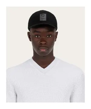 FERRAGAMO Gancini Baseball Cap - Black