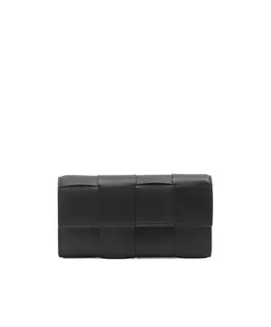 Bottega Veneta Cassette Woven Wallet - Black