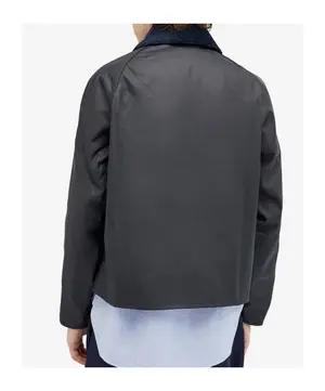 Barbour Spey Slim Waxed Jacket - Navy