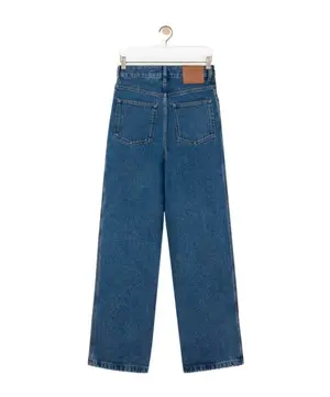 Loewe Anagram Embroidered Jeans - Blue