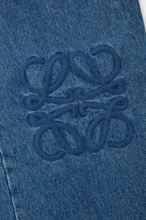 Loewe Anagram Embroidered Jeans - Blue