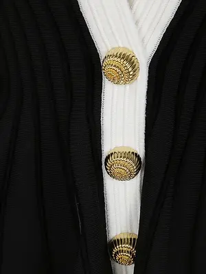 Balmain Button-detailed V-neck Jacket